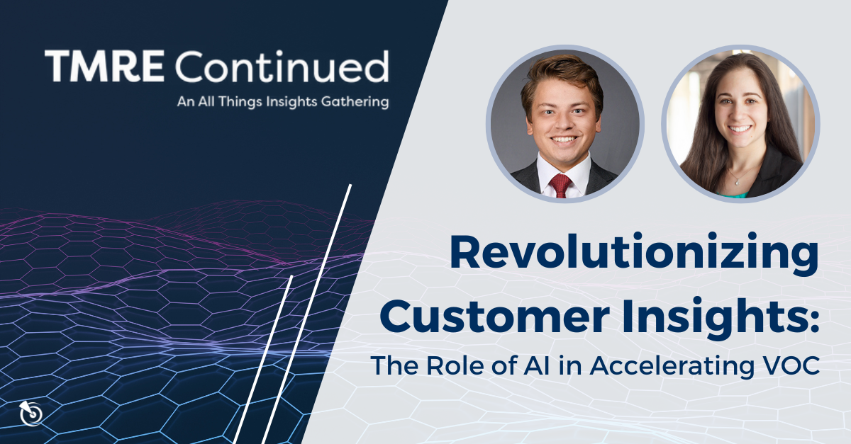 Carmel Dibner Presenting with Dr. Artem Timoshenko on Award-Winning AI Methodology at TMRE ...